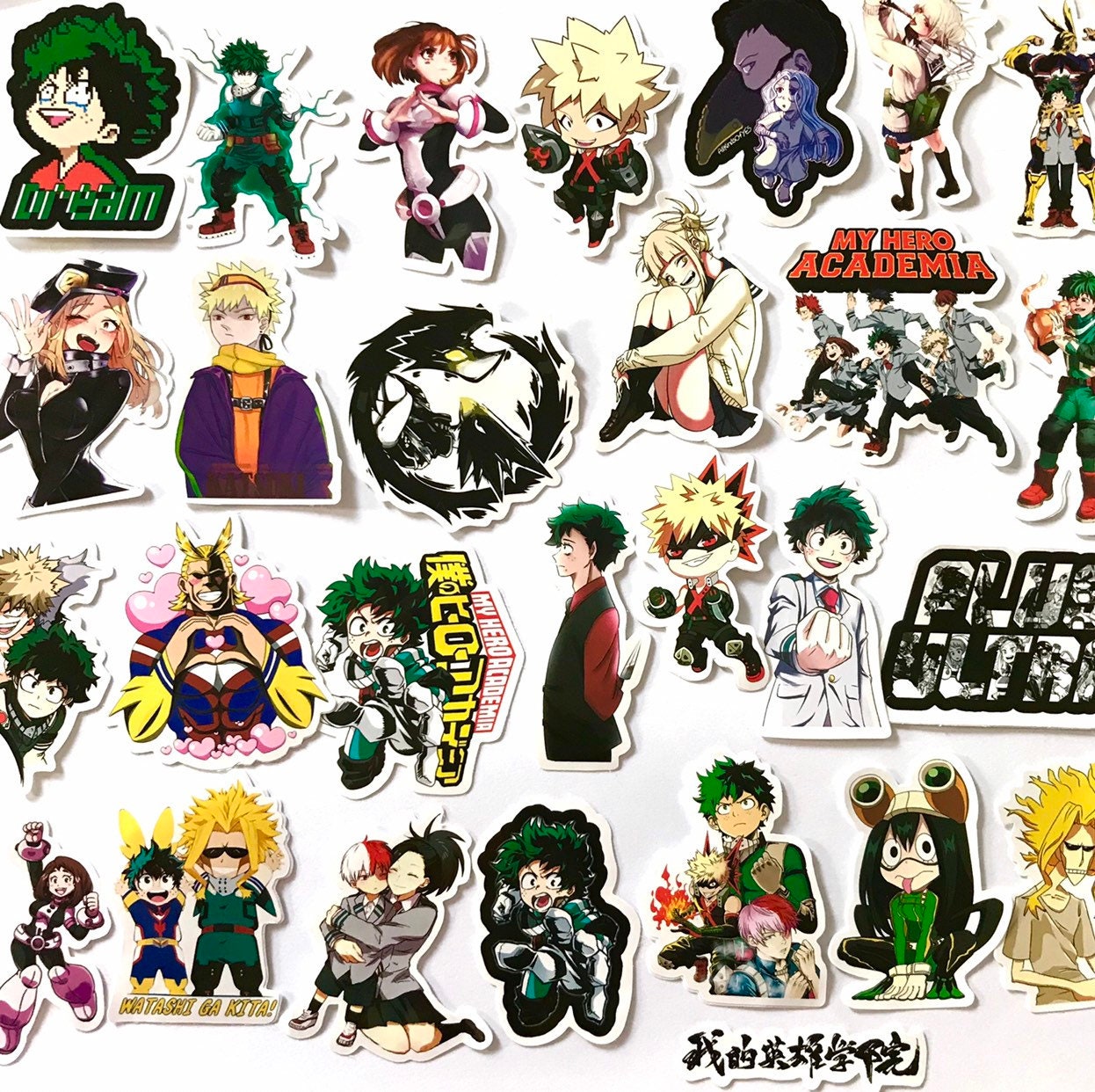 Anime Vinyl Stickers Random Mystery Mix Japanese Hero | Etsy