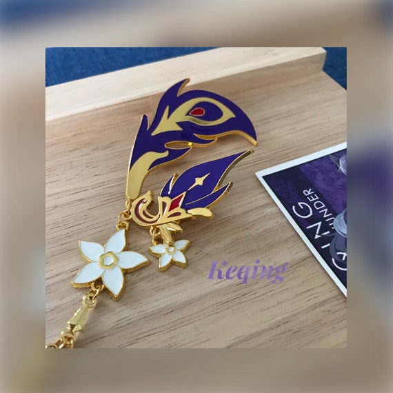 Genshin Impact Keqing Enamel Pin Cosplay Keqing Costume - Etsy