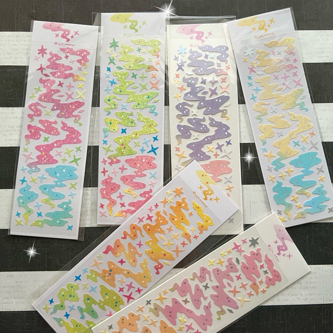 Polco Deco Stickers multi Colour Shimmer & Shine 1pc Korean Style ...