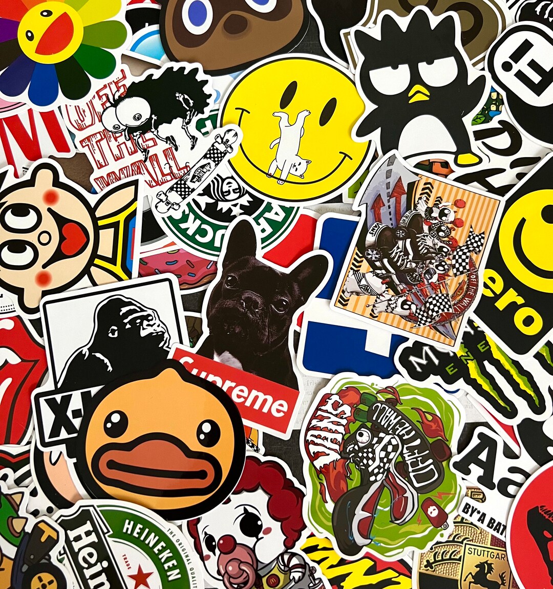 20pcs Large Random Fun Sticker Mix, Vinyl Gloss Stickers, - Etsy Australia