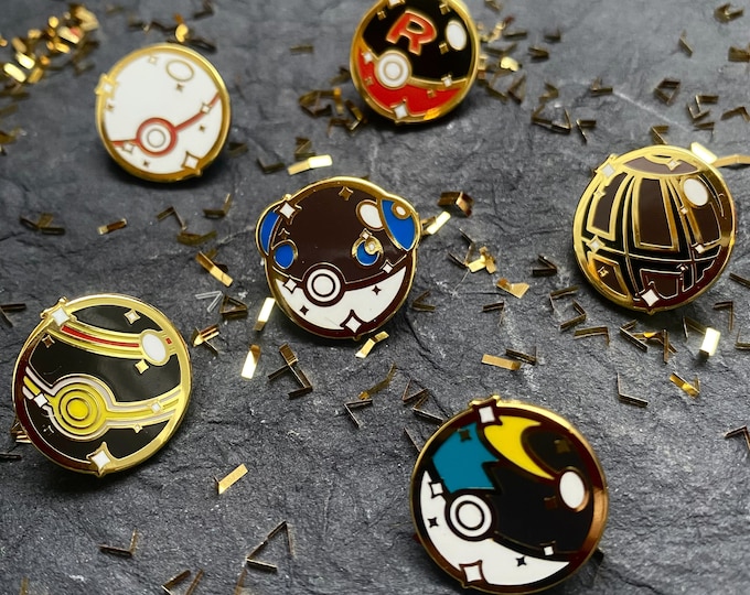 Pokéball Enamel Pin - Etsy