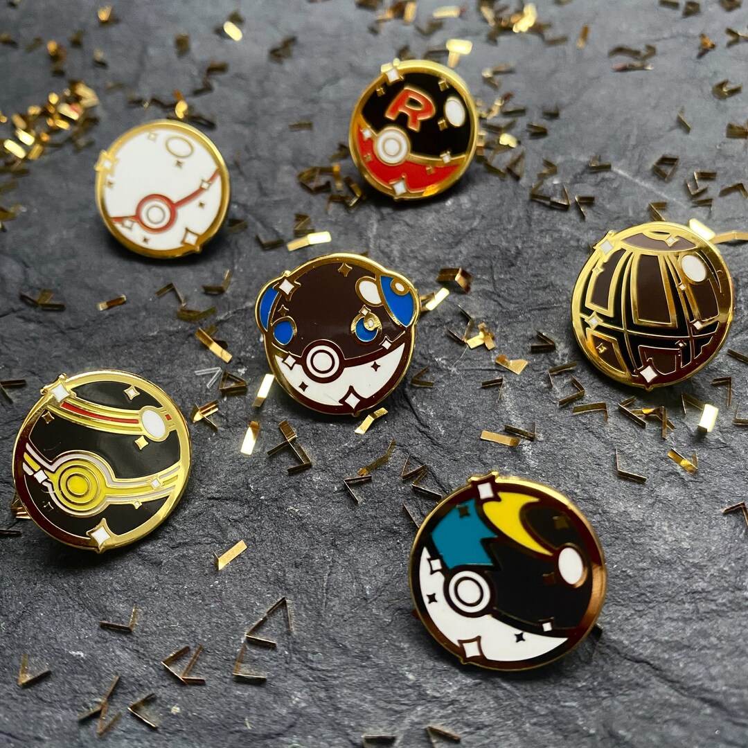 Pokeball Filler Enamel Pins - Etsy