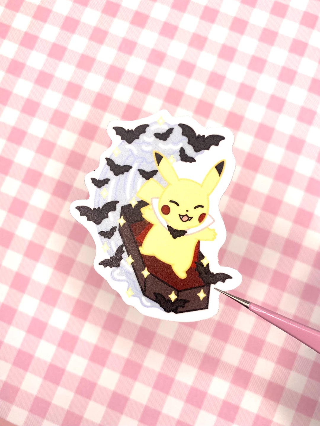 Vampire Pikachu Sticker - Etsy