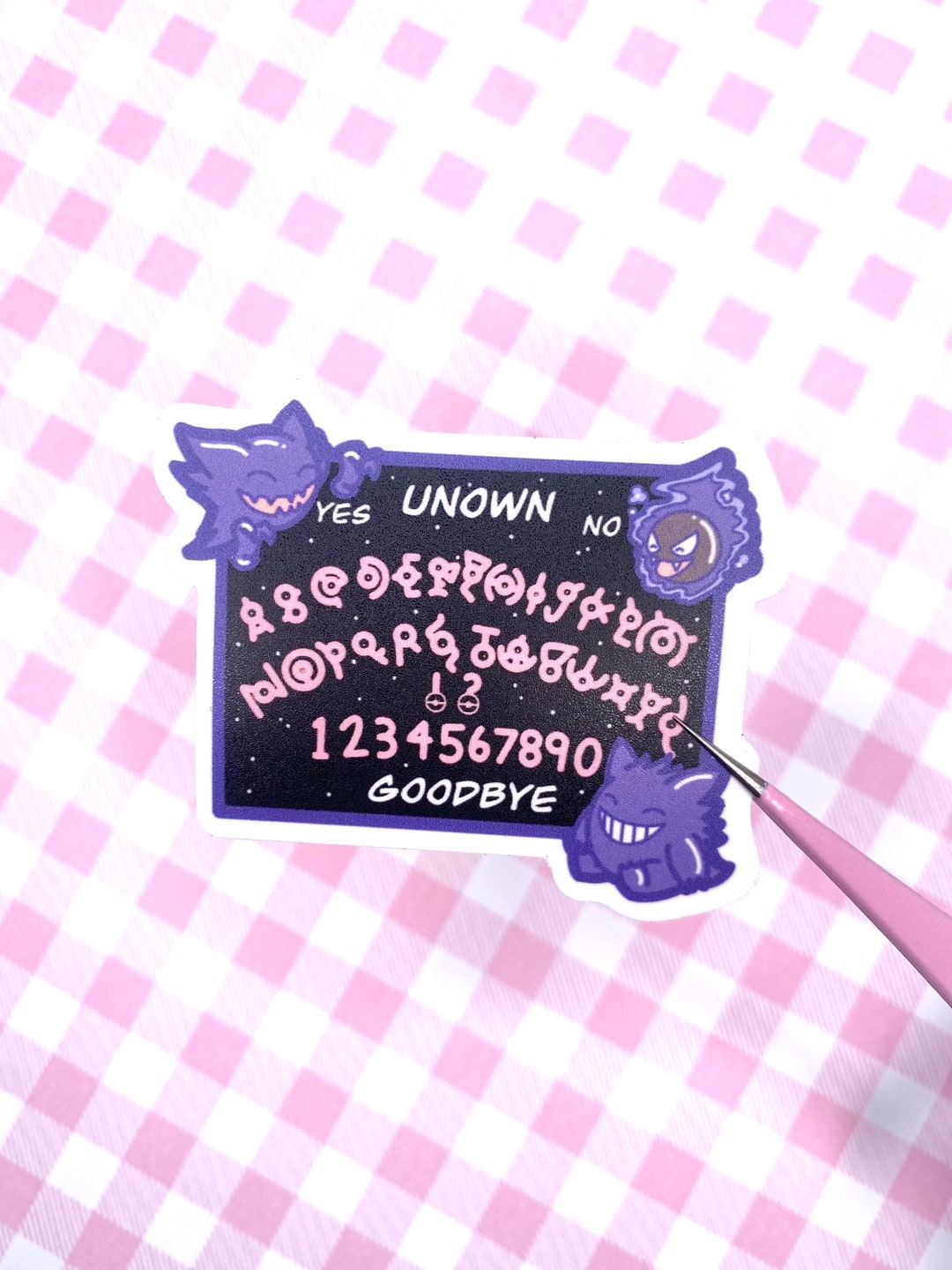 Gengar Trio X Unown Ouija Board Sticker - Etsy
