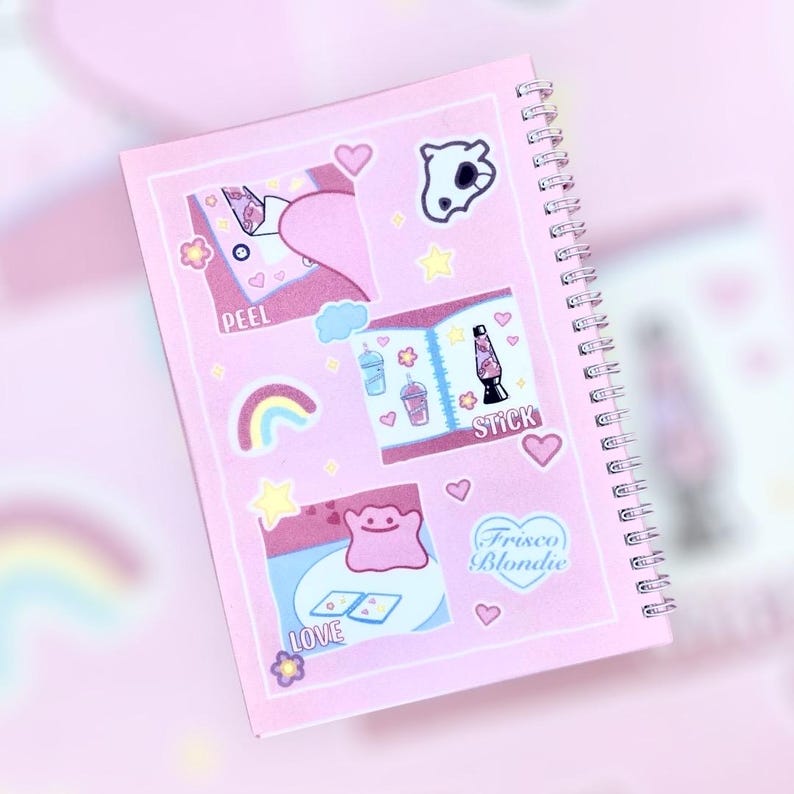 Ditto Reusable Sticker Book - Etsy