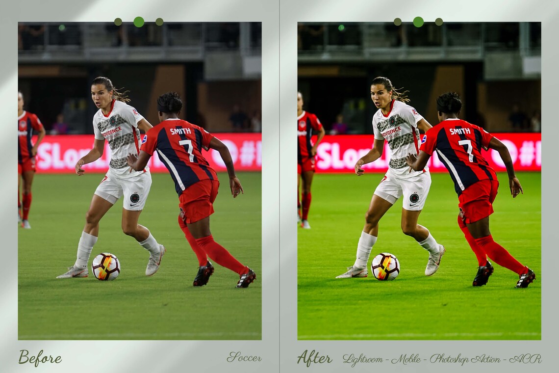 Soccer Lightroom Mobile Presets Photoshop Instagram Filters HDR World ...