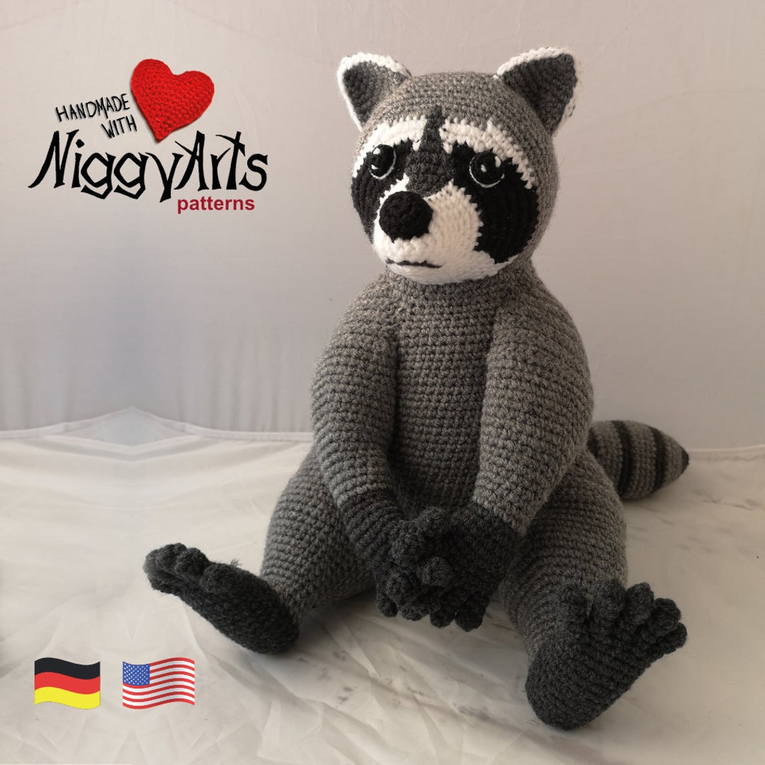 Big Racoon - Crochet Pattern - Etsy