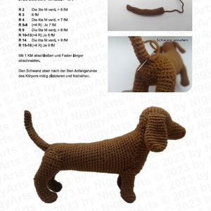 Dachshund - Crochet Pattern - Etsy