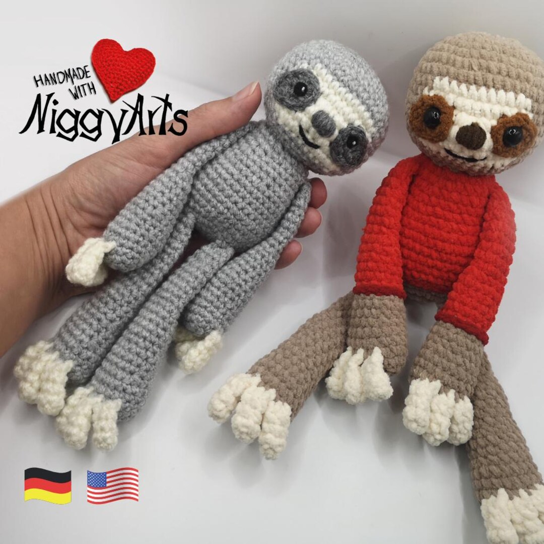 Sloth Cuddly Toy - Crochet Pattern - Etsy