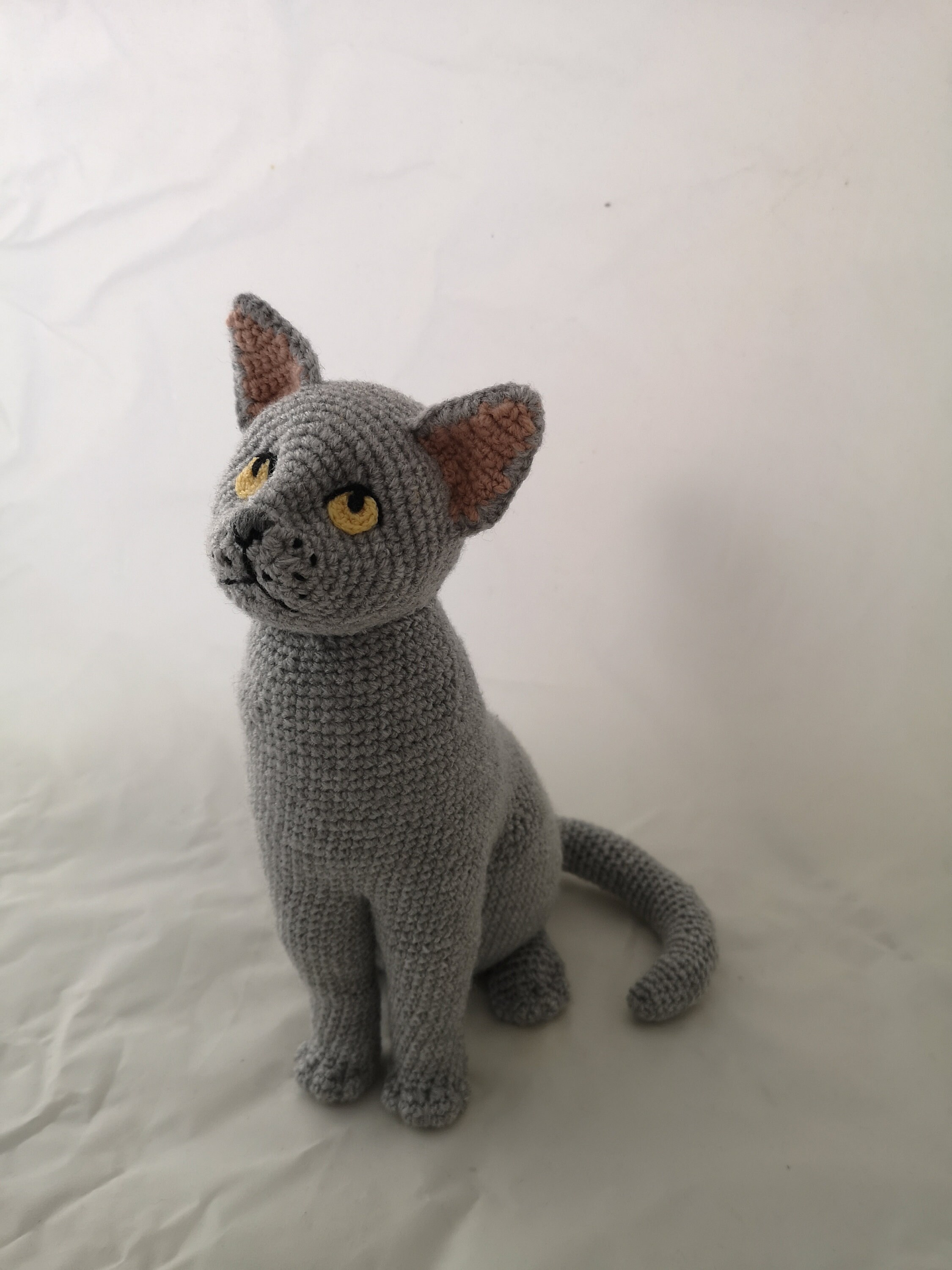 Sitting Cat Crochet Pattern - Etsy