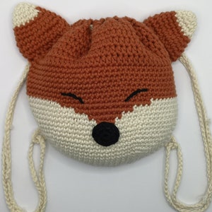 Childrens Backpack Fox or Deer - Crochet-pattern - Etsy
