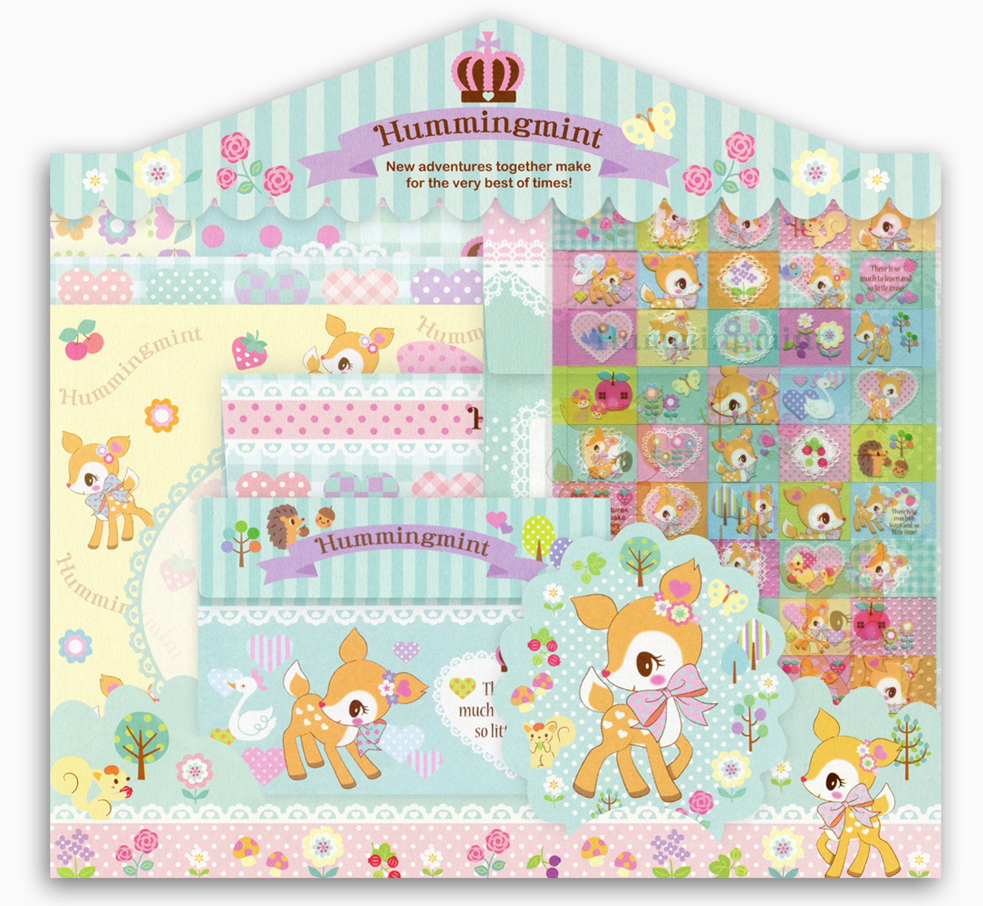 Sanrio Hummingmint Deer Volume Letter Set with Stickers | Etsy