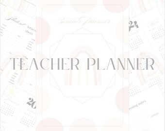 Digital and Printable Teacher Planner, Weekly Lesson Plans, Teacher ...