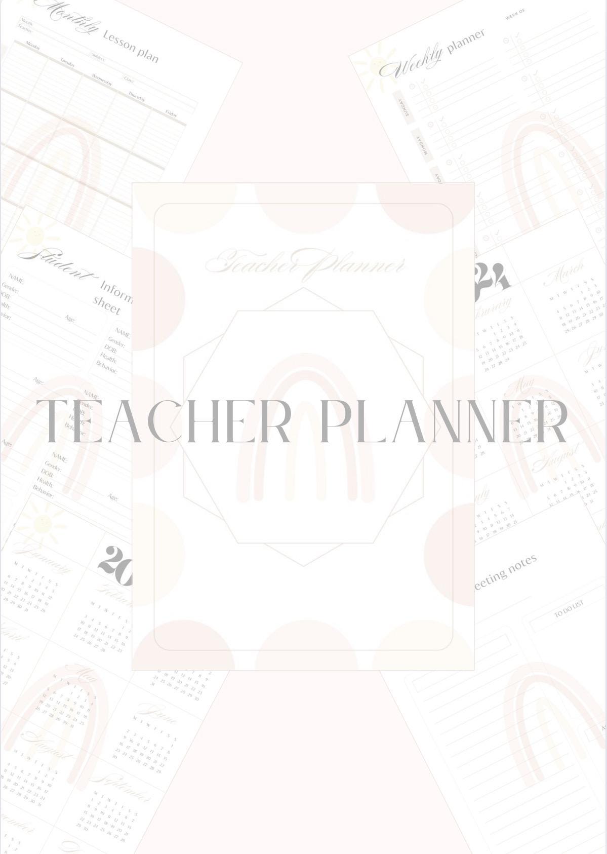 Printable Teacher Planner - Etsy