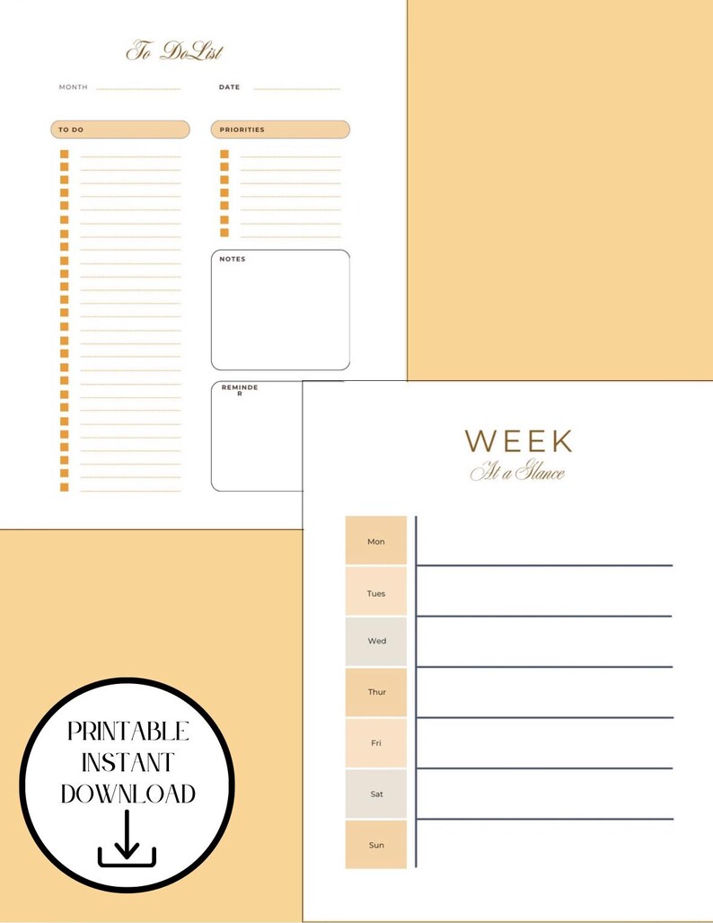 Printable Autumn Planner - Etsy