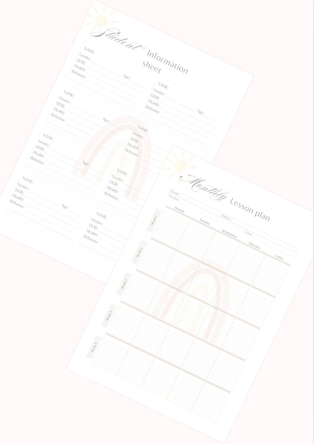 Printable Teacher Planner - Etsy