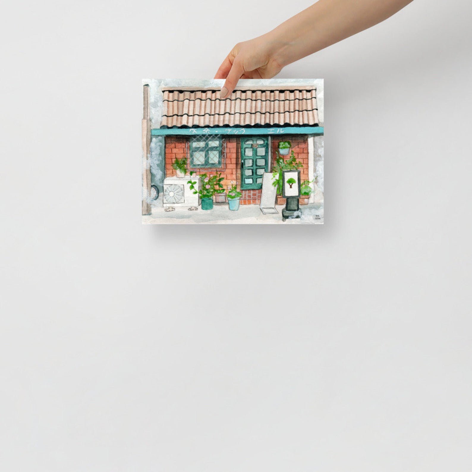 Japanese Storefront Poster Japanese Flower Shop Flower Wall - Etsy