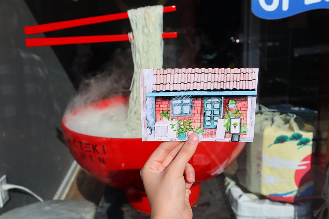 Japanese Storefront Poster Japanese Flower Shop Flower Wall - Etsy