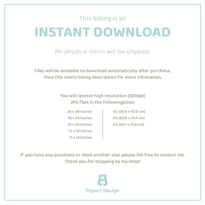 Map of Japan, PRINTABLE Educational Poster, DIGITAL DOWNLOAD, Japanese ...