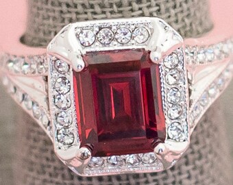 Avon Ruby Ring - Etsy