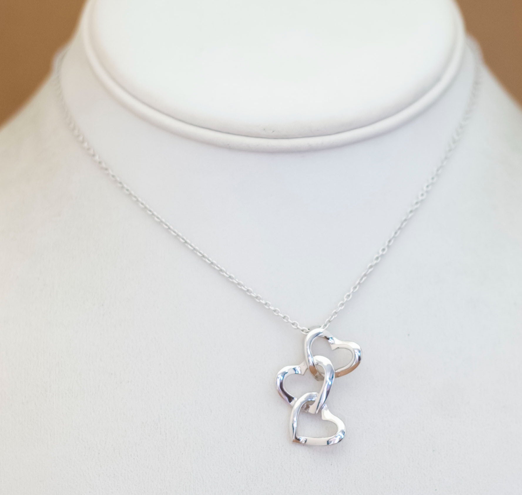 Vintage Sterling Silver Multi Hearts Necklace | 18 Inch | H31 - Etsy