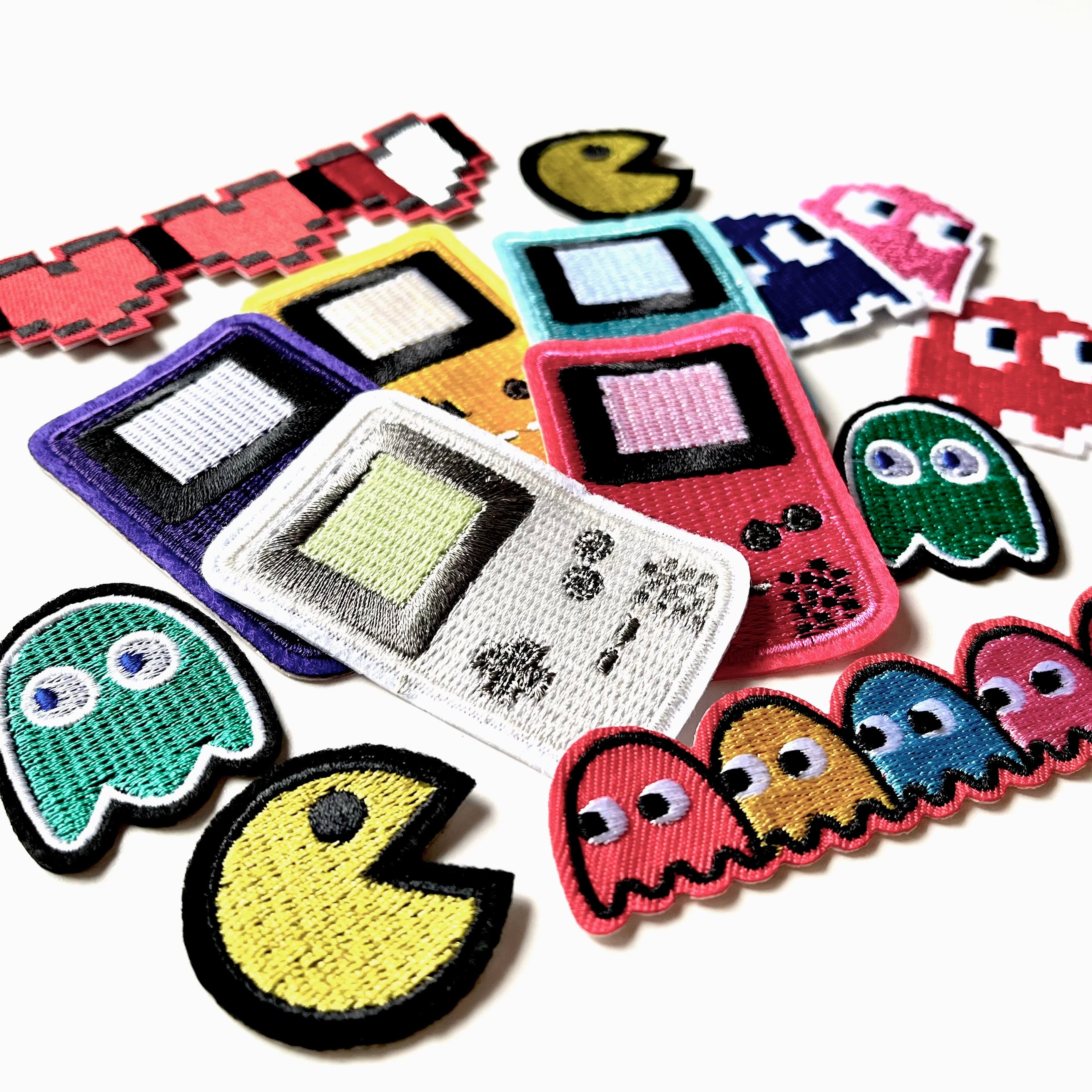 Retro Game Patches - Vintage, 80's, Arcade, Gameboy, Console, Pixels ...