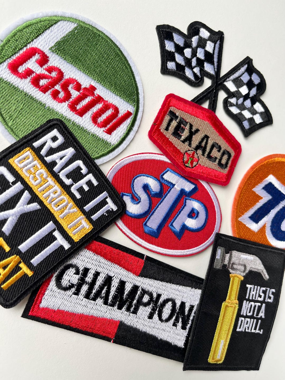 Retro Race Car Patch: Embroidered Iron-on Applique - Etsy