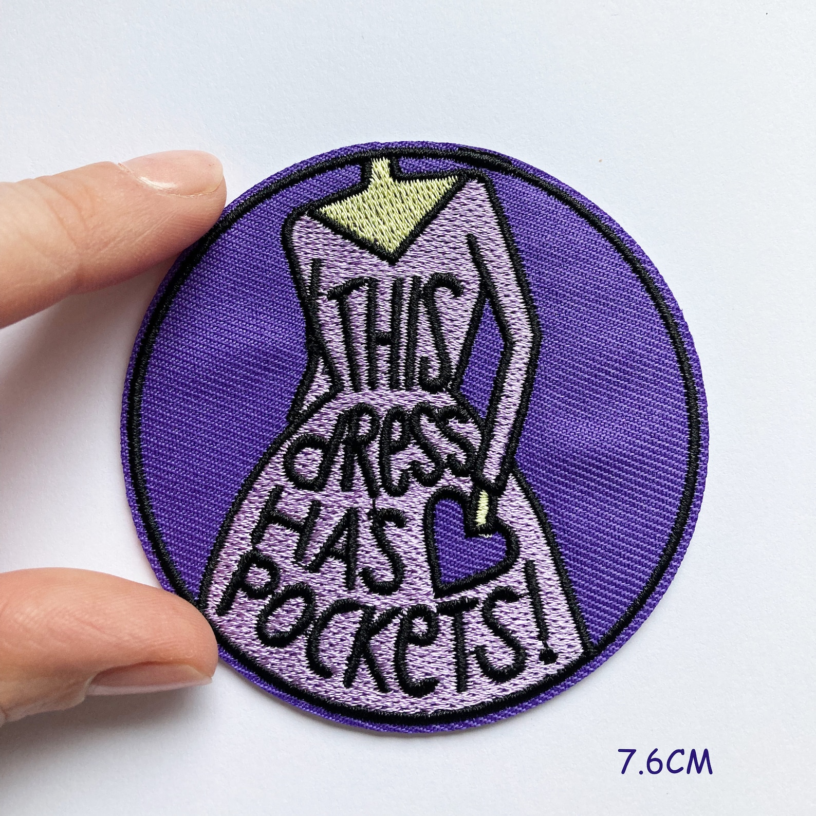 Round Popular Patches 6 DIFFERENT DESIGNS Embroidered Sew on / | Etsy UK