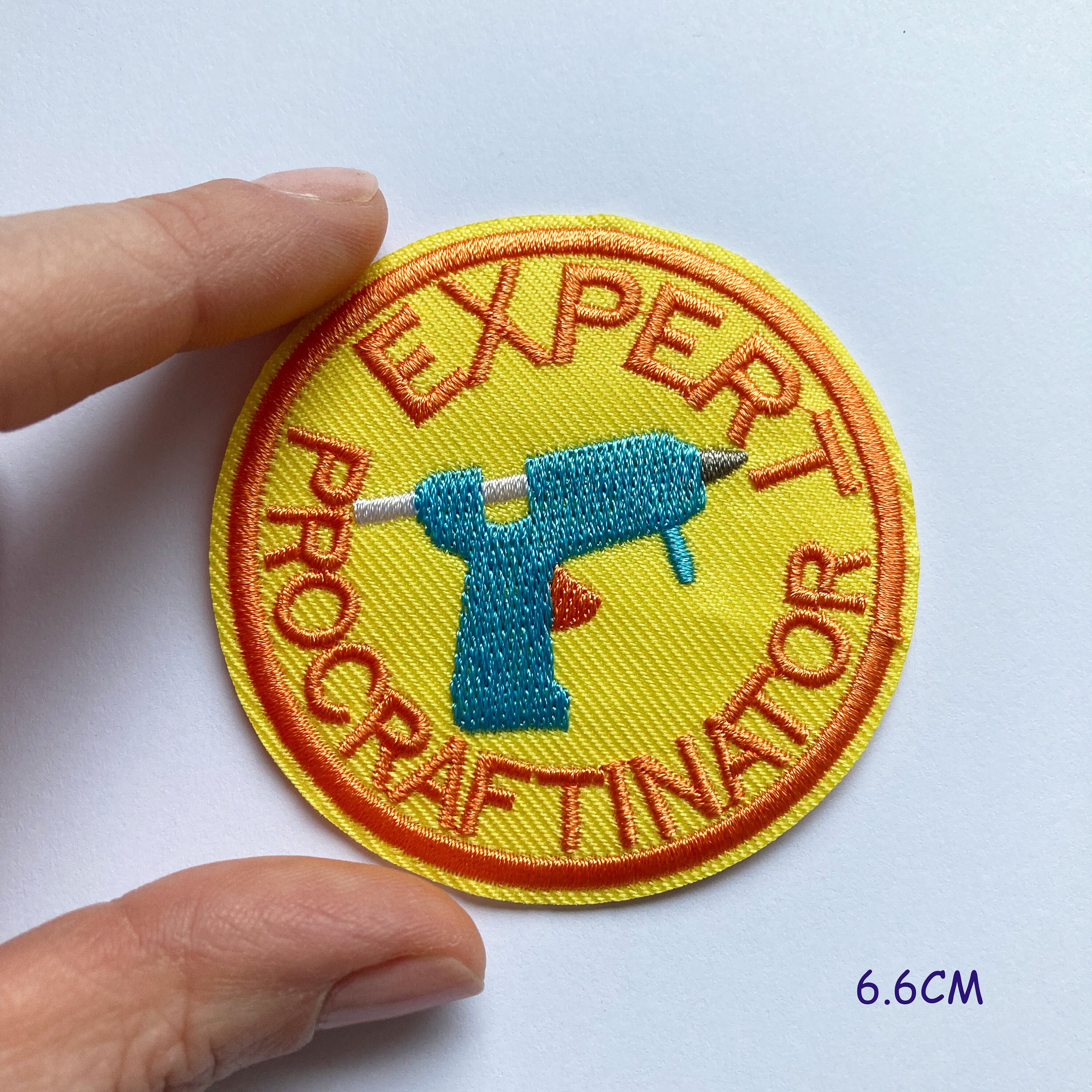 Round Popular Patches 6 DIFFERENT DESIGNS Embroidered Sew on / | Etsy UK