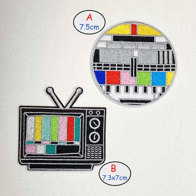 Retro Patches Vintage 80's Mix Tape Tv Camera - Etsy