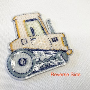 Construction Iron On/sew on Embroidered Patches, Kids, Digger, Crane, Roller, Children, Badge ...