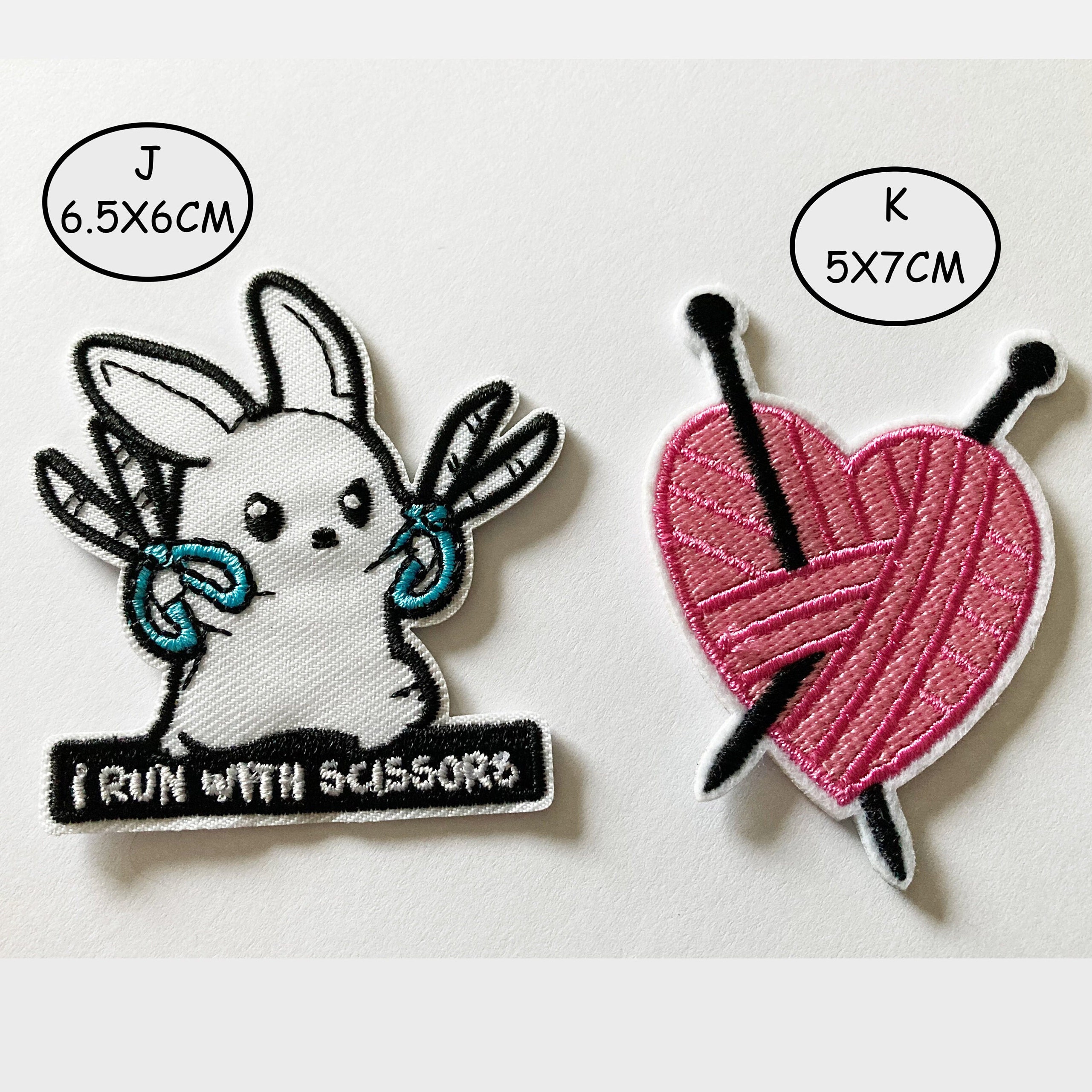 Round Popular Patches 6 DIFFERENT DESIGNS Embroidered Sew on / - Etsy UK