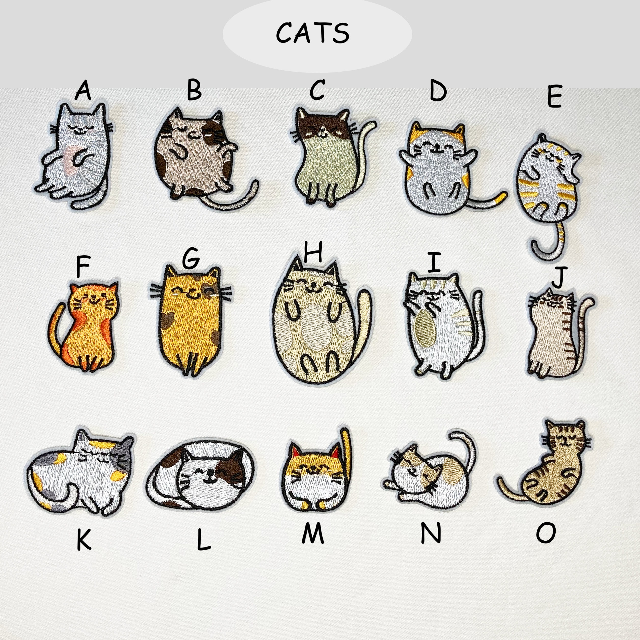 CATS Iron On/sew on Embroidered Patches Kids Animal Kitten - Etsy