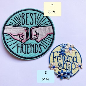 Cute Positive Patches - Happiness, Love, Friendship, Friends, Sew on ...