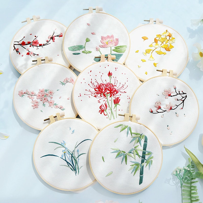 Botanical Embroidery Kit - Etsy
