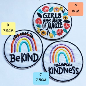 Cute Funny Iron on Patches - Happiness, Love, Friendship, Friends ...