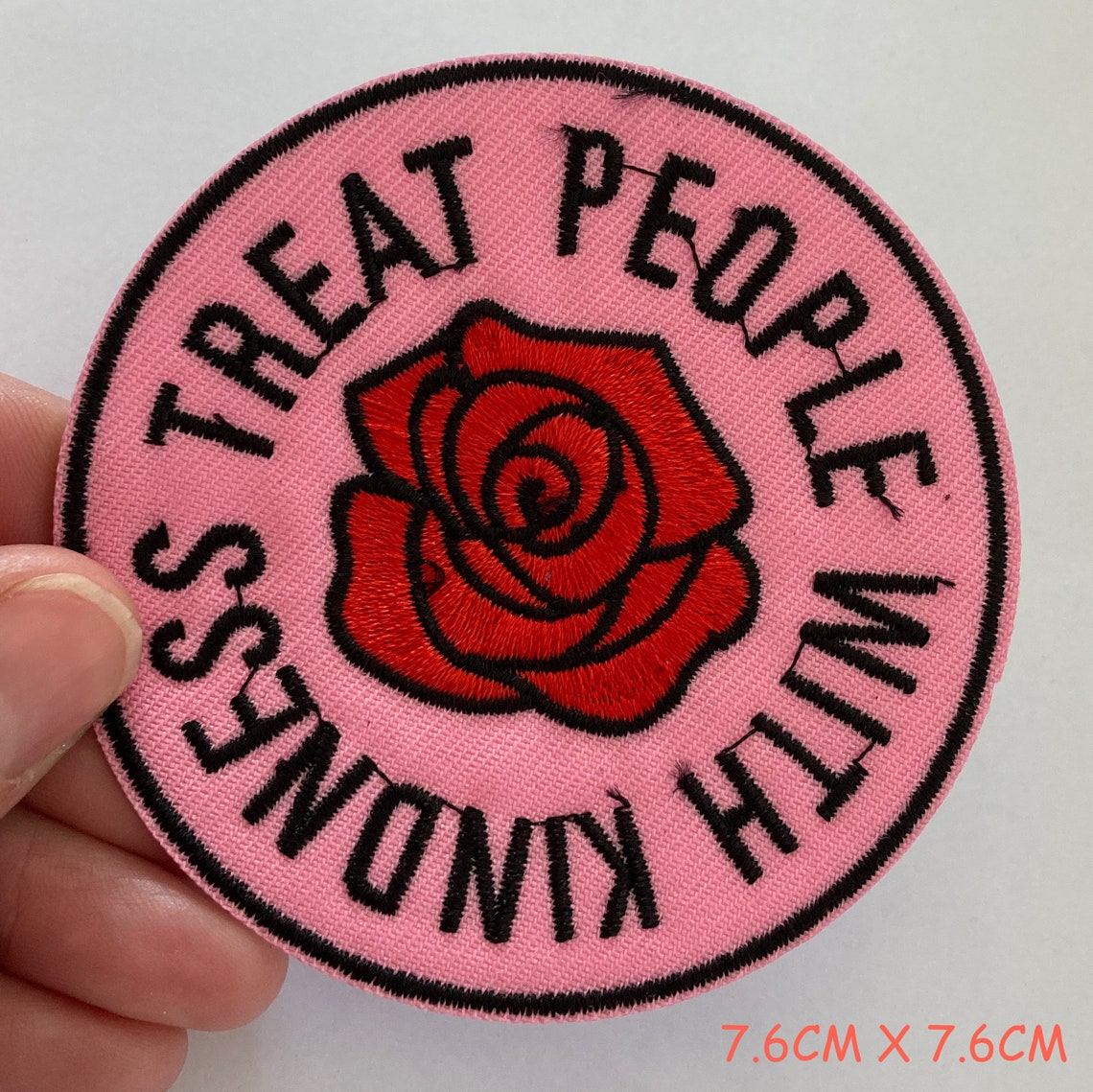 Round Popular Patches 6 DIFFERENT DESIGNS Embroidered Sew on / | Etsy UK