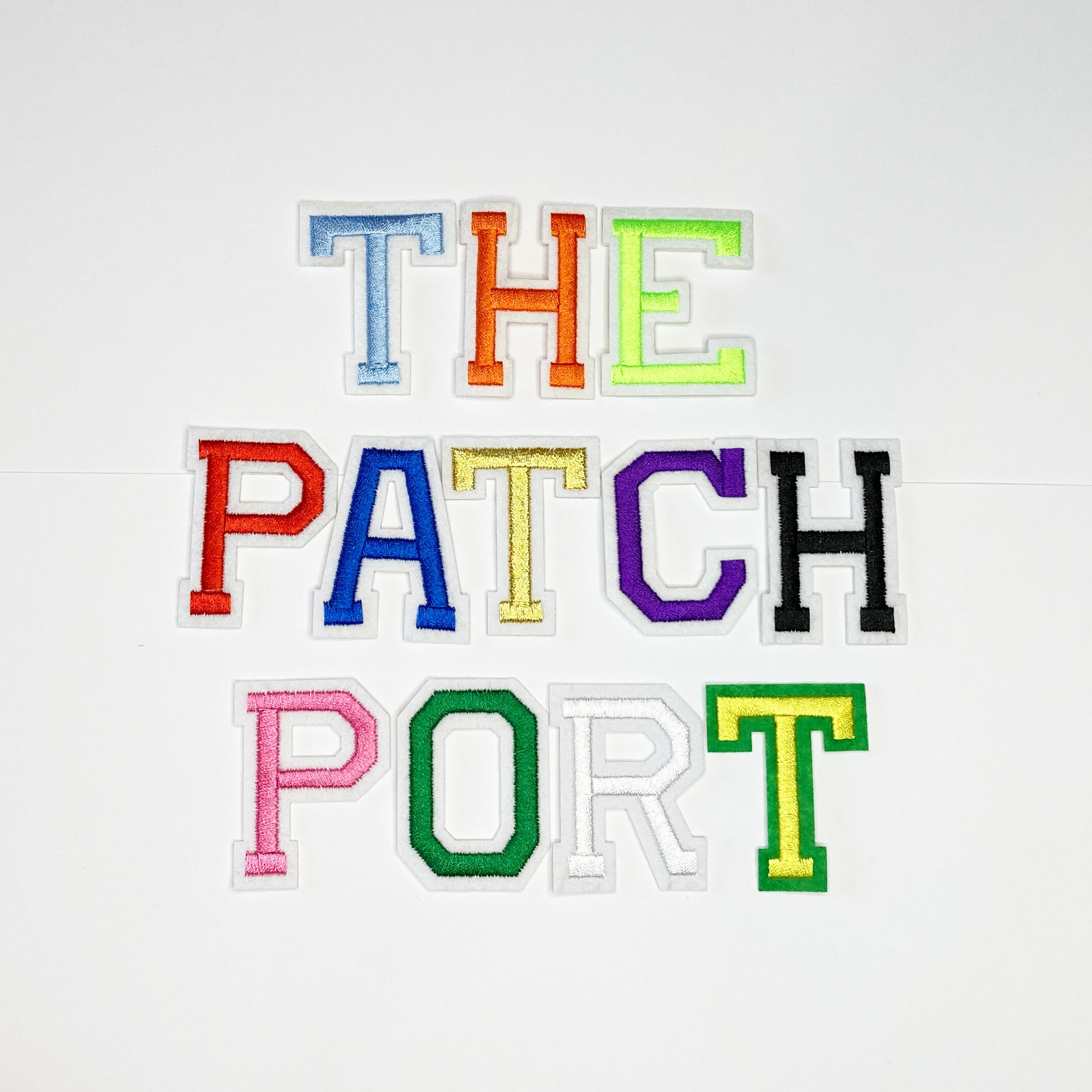 Alphabet Letters Colours Letter Patch Patches Clothes Iron - Etsy UK