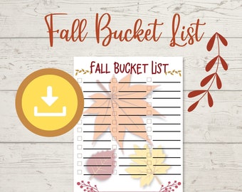 Printable Blank Halloween Bucket List/halloween Fun Activities | Etsy