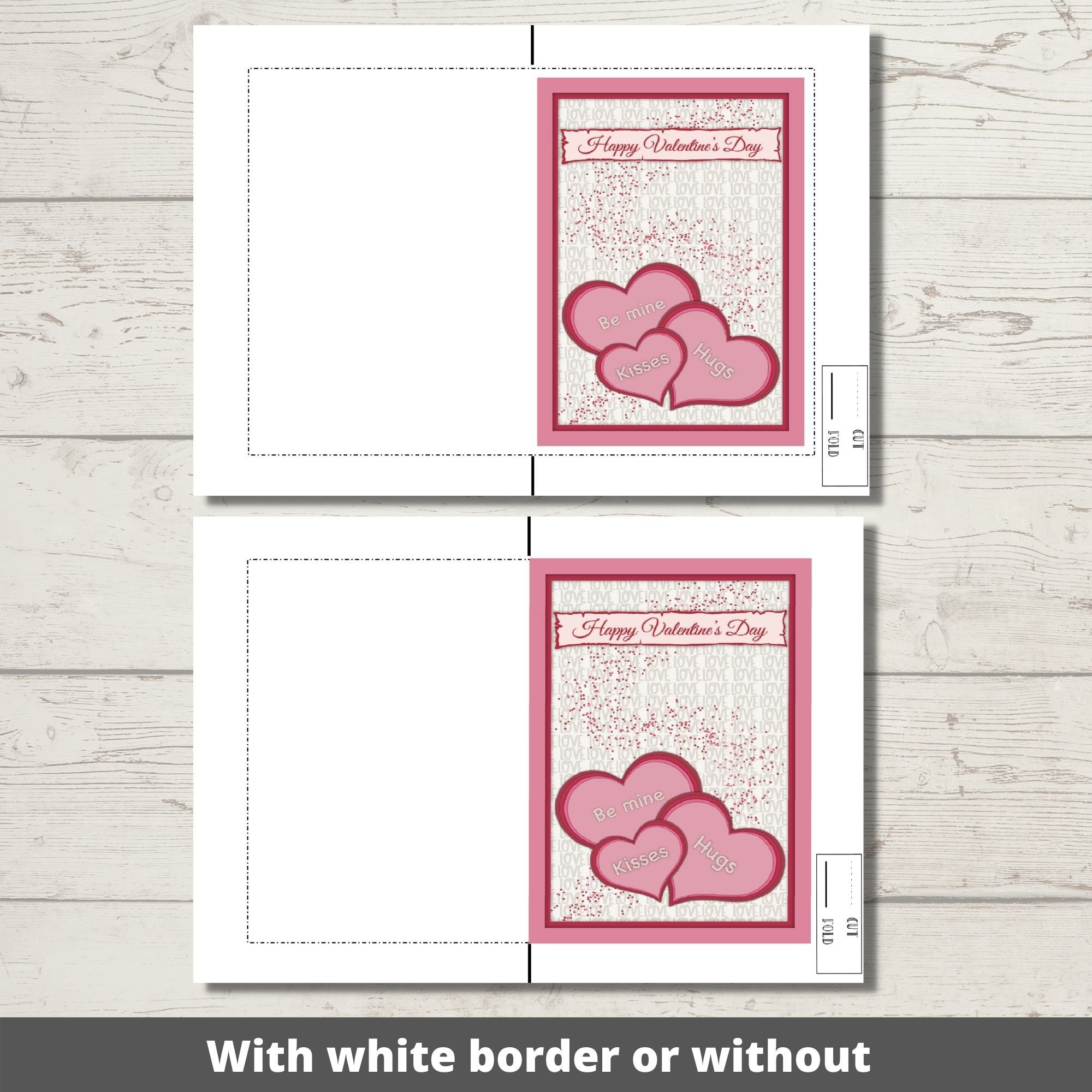 Printable Valentine's Day Card, Instant Download, 4x6, 5x7 ...