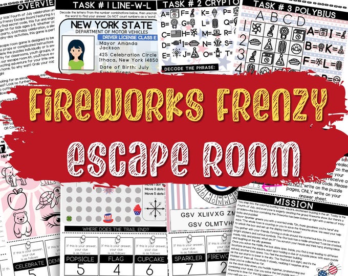 4th of July Escape Room Game | Independence Day Escape Room | DIY ...