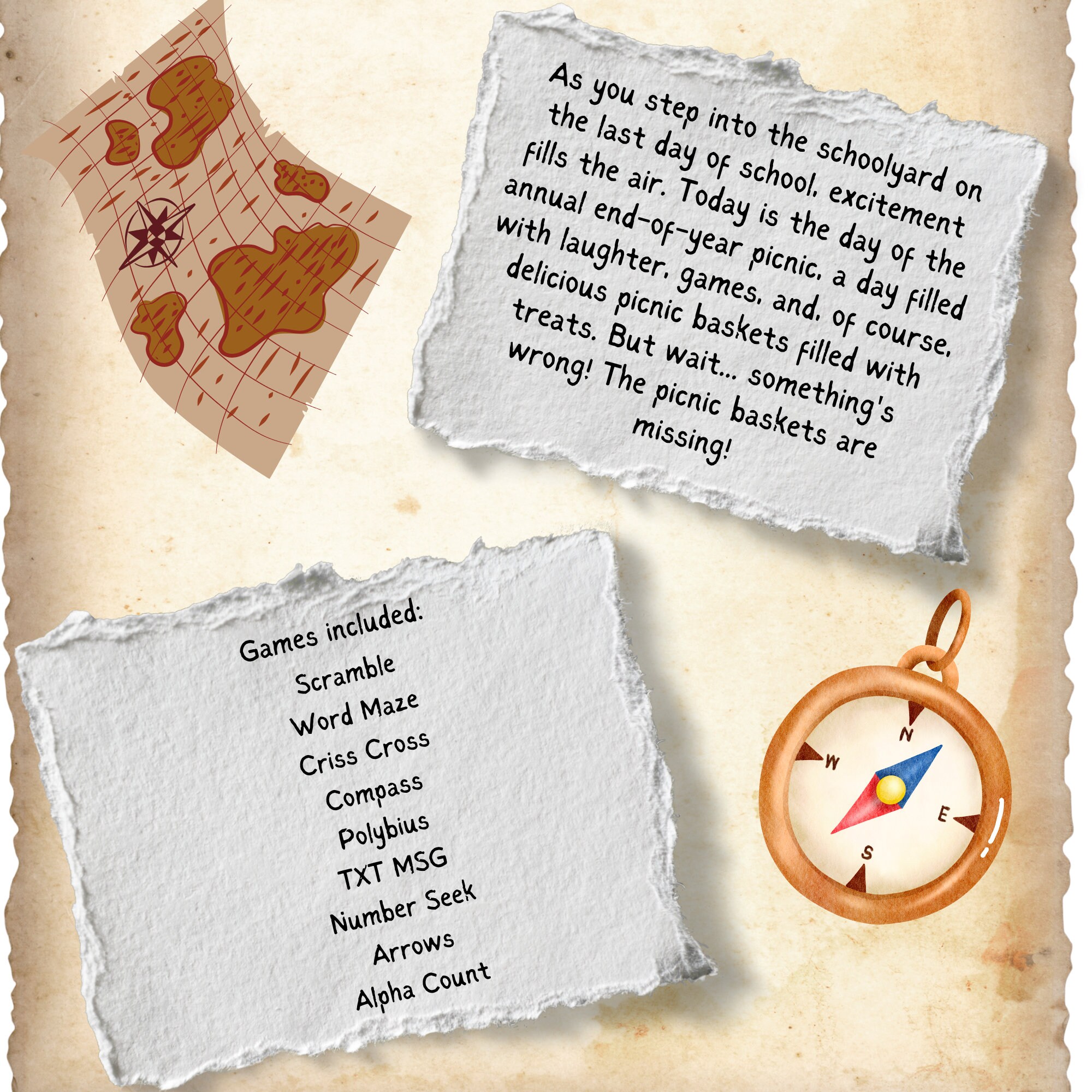 Last Day of School Escape Room, Printable Escape Room Kit, Instant ...