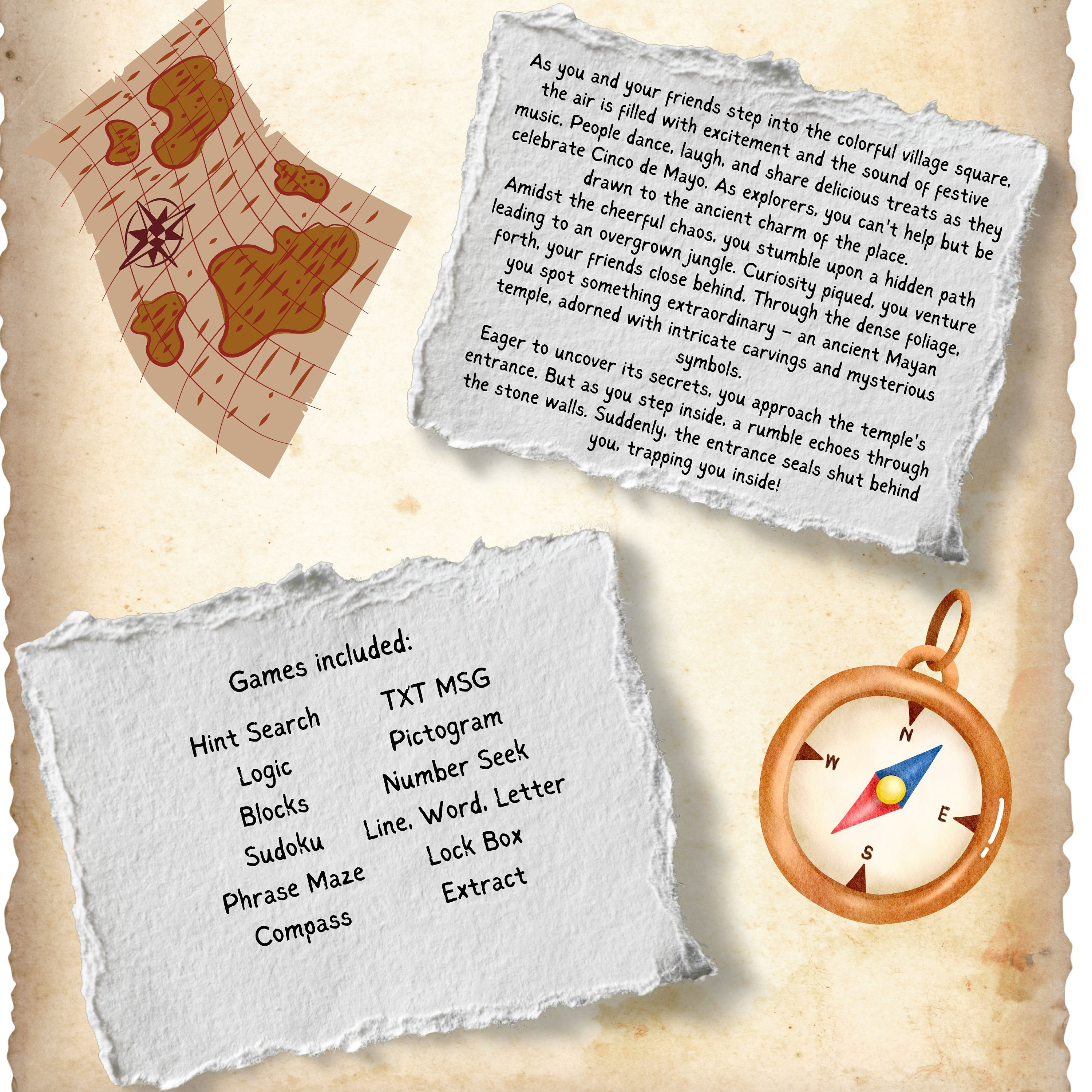 Cinco De Mayo Escape Room, Cinco De Mayo Game, Escape Room Kit, Instant ...