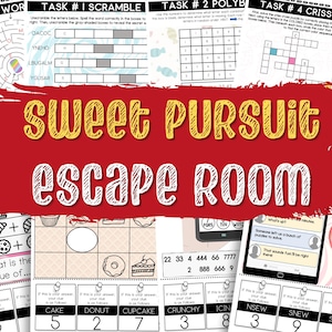 Kids Candy Escape Room, Printable Escape Room Kit, Instant Download ...
