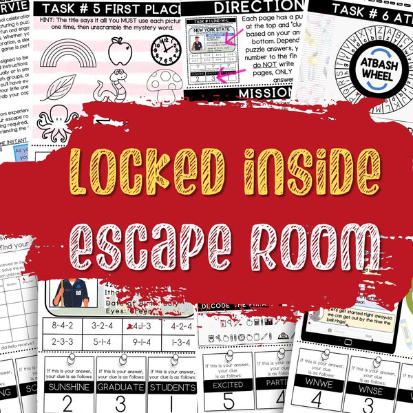 Escape Room Printable - Etsy