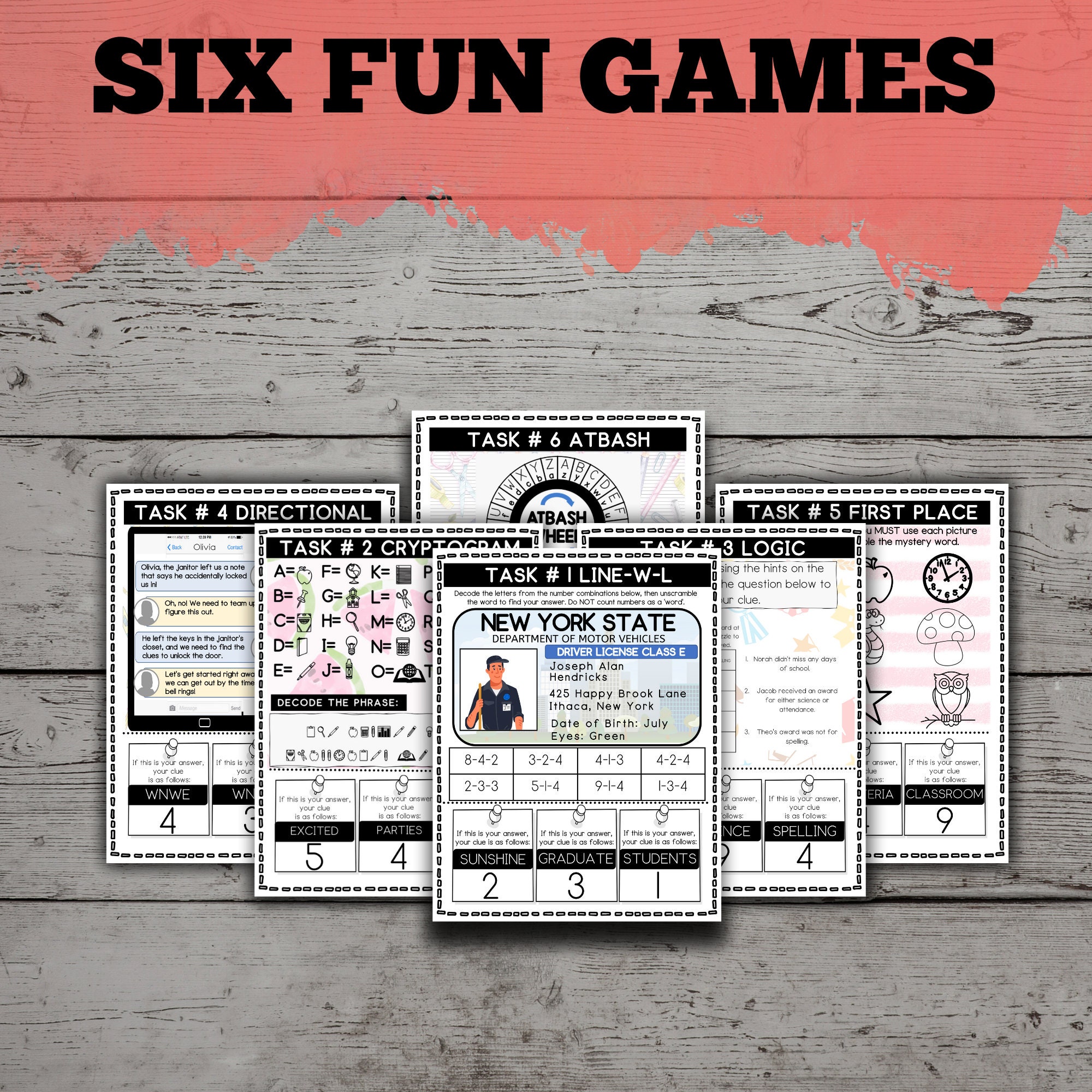 Last Day of School Escape Room, Printable Escape Room Kit, Instant ...