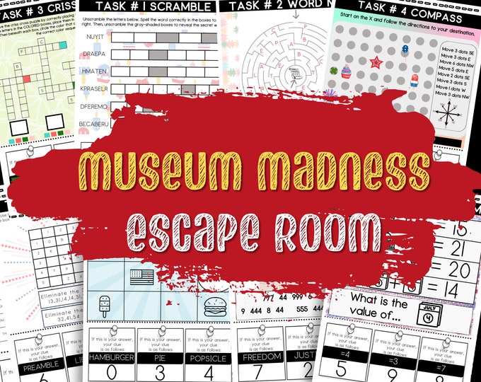 4th of July Escape Room Game | Independence Day Escape Room | DIY ...