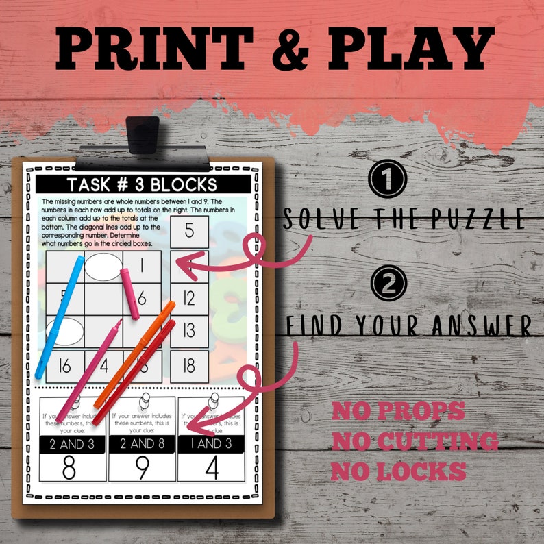 4th of July Adventure Escape Room, Printable Escape Room Kit, Instant ...