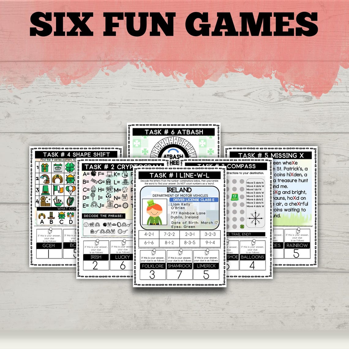 St. Patrick's Day Escape Room, Kids St. Patrick's Day Game, Escape Room ...