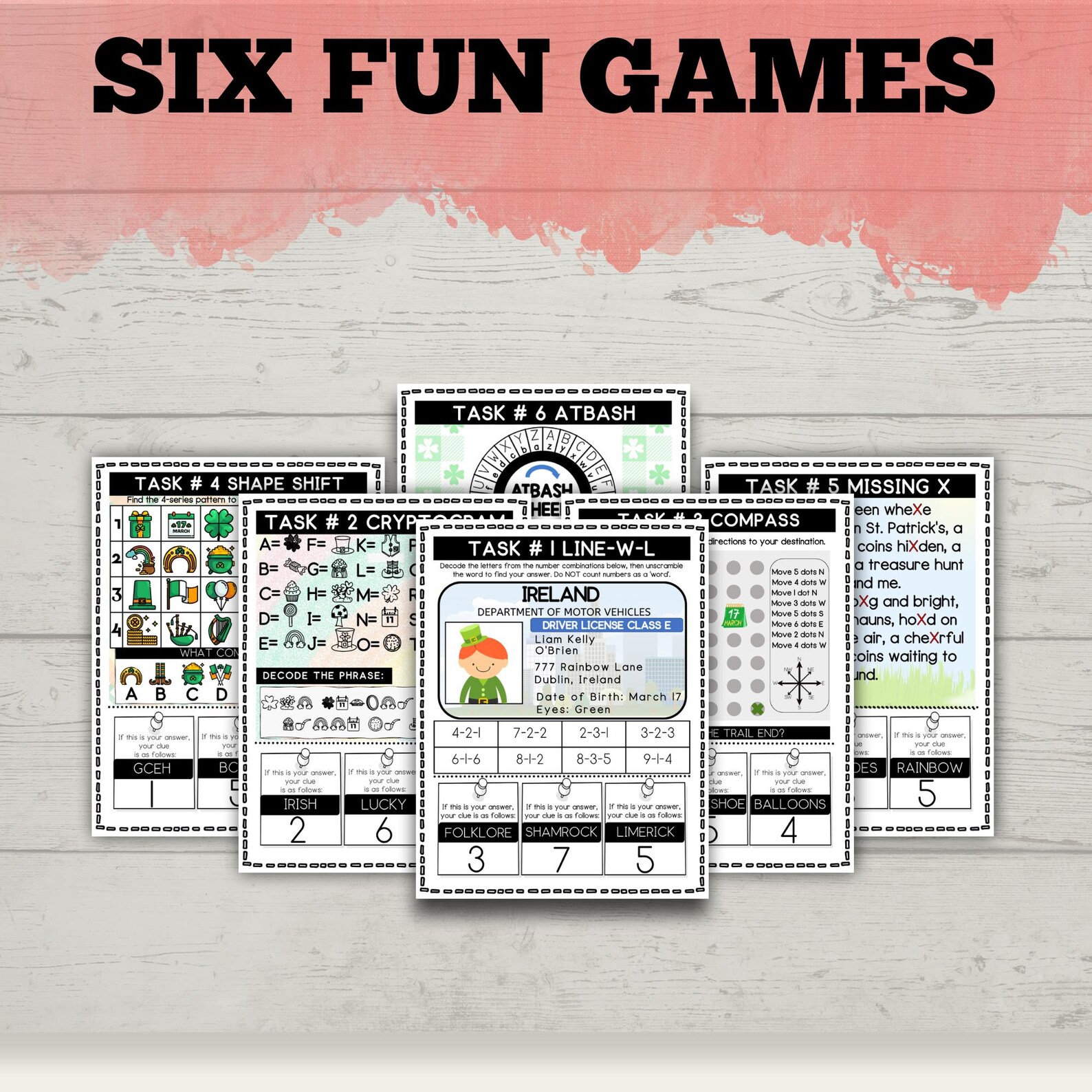 St. Patrick's Day Escape Room, Kids St. Patrick's Day Game, Escape Room ...